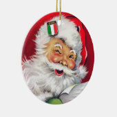 Italian Santa, Italian Christmas, Italy Ceramic Ornament | Zazzle