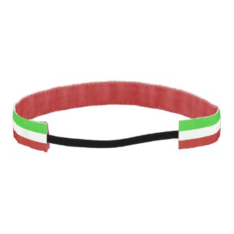 Italian stripes flag athletic headband | Zazzle