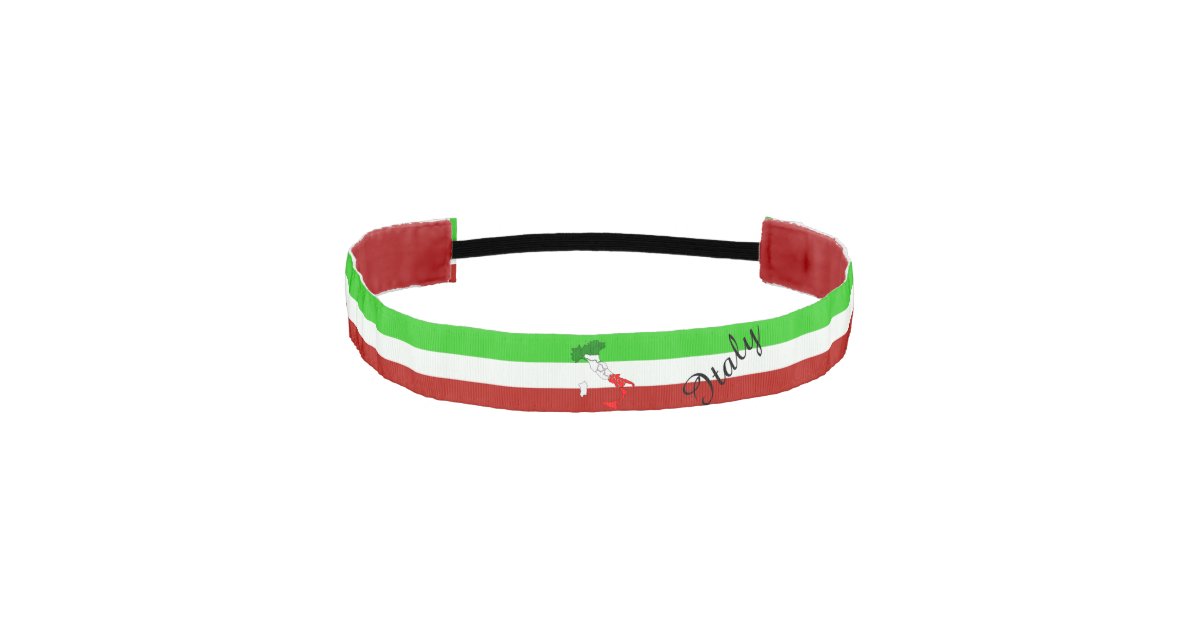 Italian stripes flag athletic headband | Zazzle