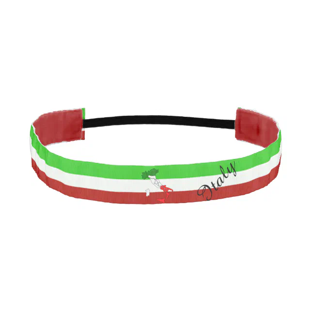 Italian stripes flag athletic headband | Zazzle