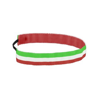 Italian stripes flag athletic headband | Zazzle