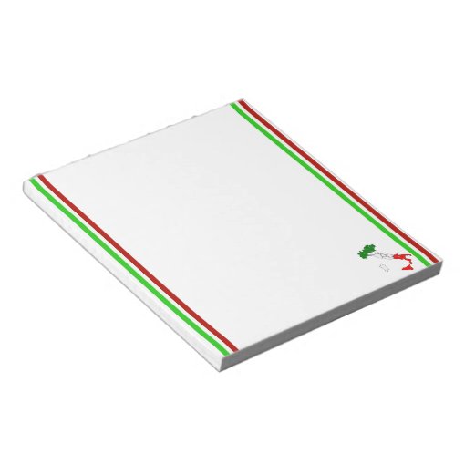 Italian stripes flag notepad | Zazzle