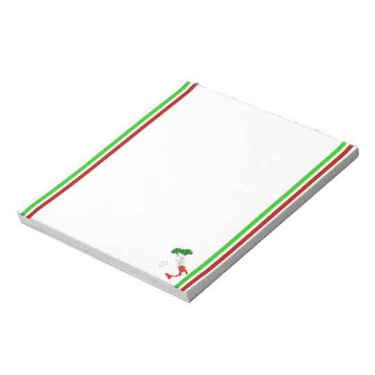 Italian stripes flag notepad | Zazzle.com