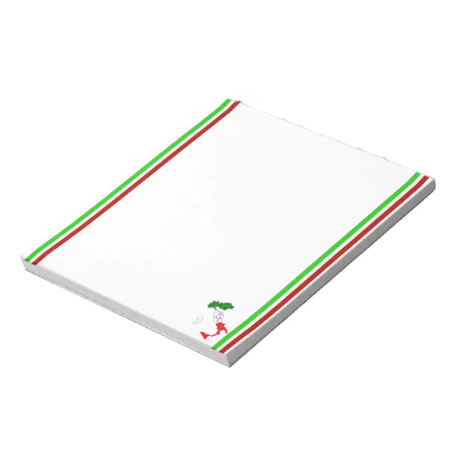 Italian stripes flag notepad | Zazzle