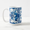 Italian style,Mediterranean,mosaic,blue, Coffee Mug | Zazzle