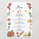 Italian Style Menu card Pasta Pizza | Zazzle