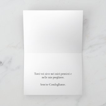 Italian Sympathy Guardian Angel Card | Zazzle