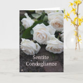 italian Sympathy Sentite Condoglianze Card | Zazzle