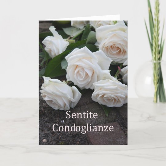 italian Sympathy Sentite Condoglianze Card | Zazzle.com