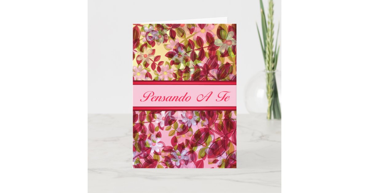 Italian Thinking of you Pensando A Te Card | Zazzle