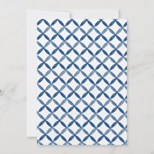 Italian tiles and lemon pattern invitation | Zazzle
