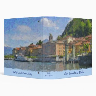 Italian Travel and Recipe Binder | Zazzle