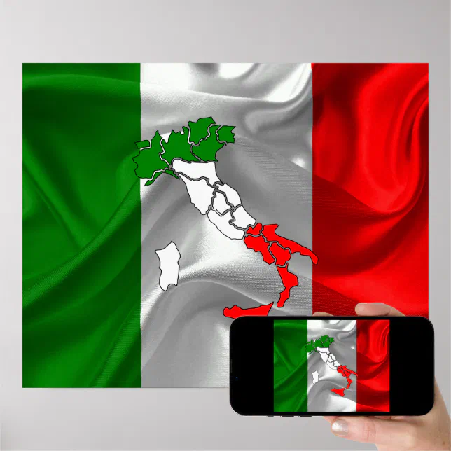 Italian Tricolor Poster | Zazzle