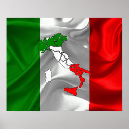 Italian Tricolor Poster | Zazzle