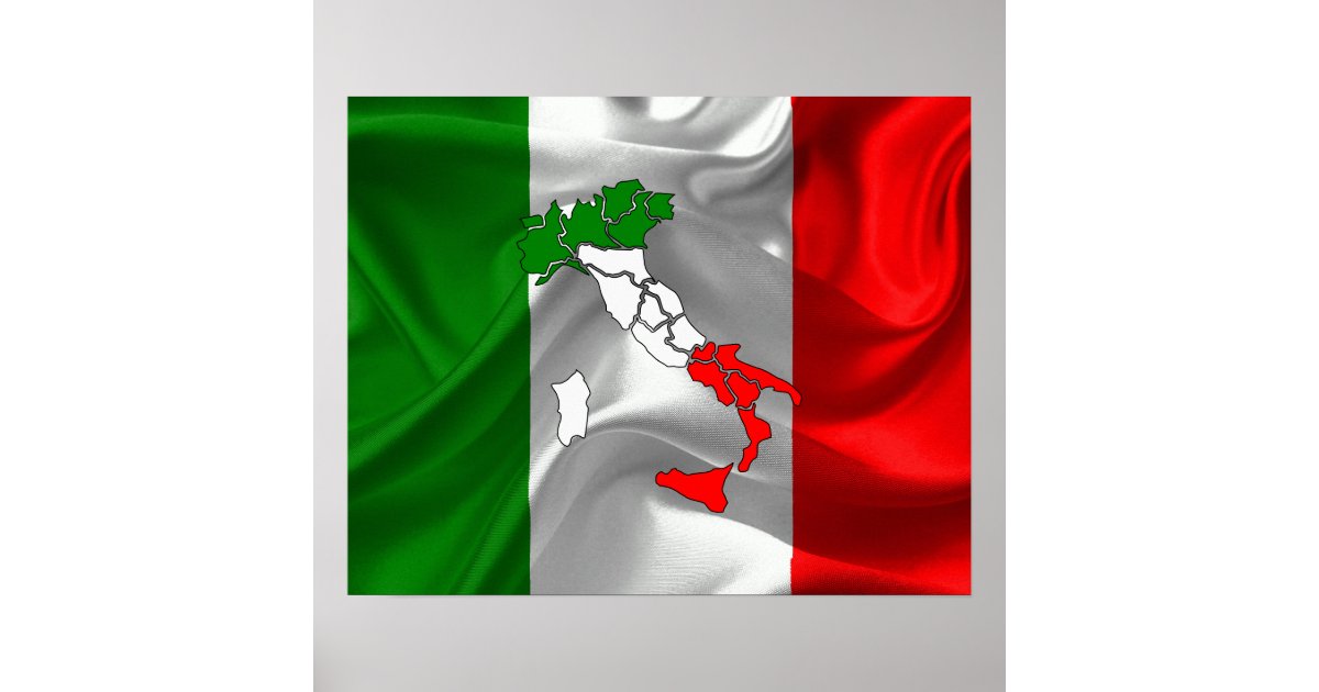 Italian Tricolor Poster | Zazzle