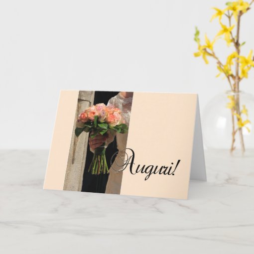 italian wedding congratulations card | Zazzle