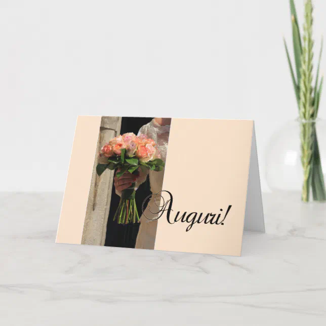 italian wedding congratulations card | Zazzle
