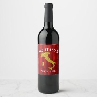 Italian Wine Label Your Text | Zazzle