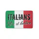 Italians do it better bath mat with flag of Italy | Zazzle