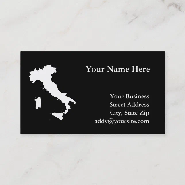 Italy Business Card | Zazzle