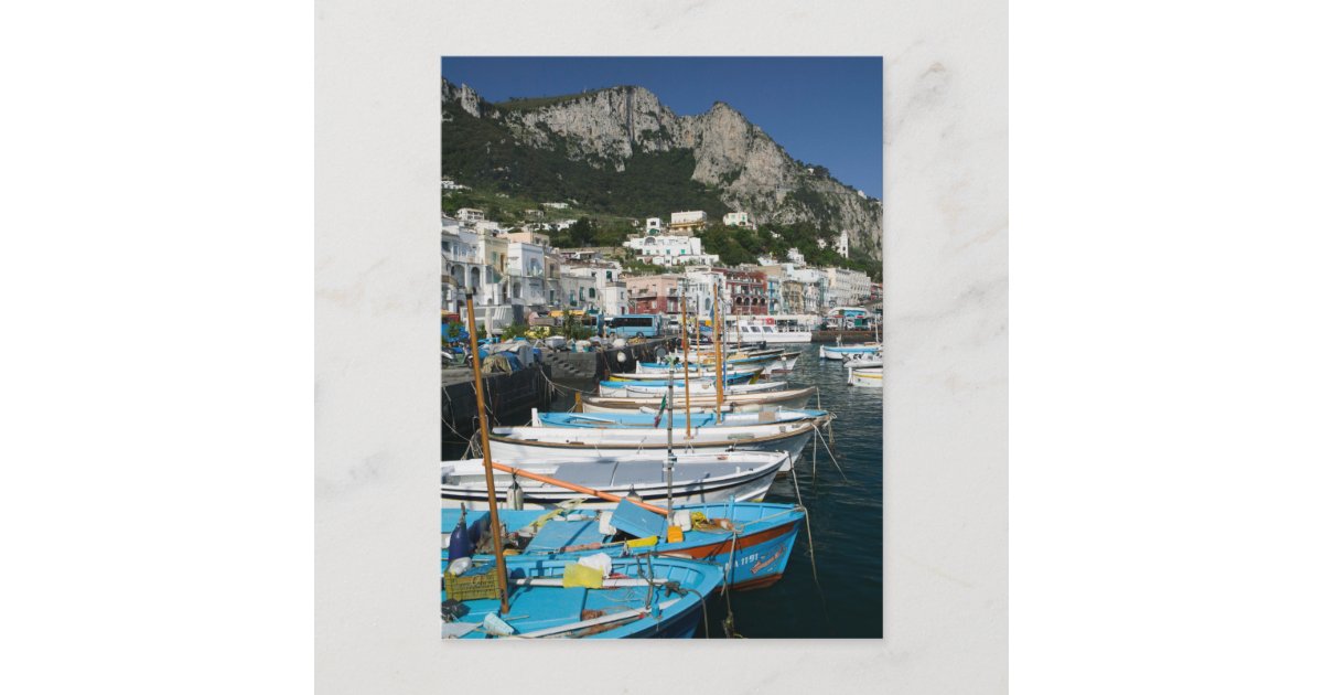 ITALY, Campania, (Bay of Naples), CAPRI: Marina Postcard | Zazzle
