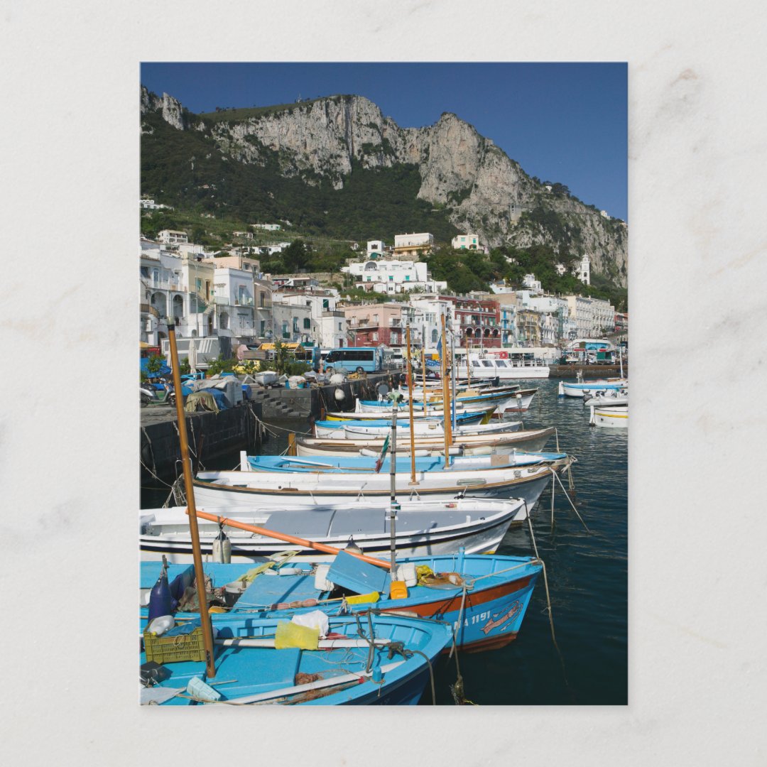 ITALY, Campania, (Bay of Naples), CAPRI: Marina Postcard | Zazzle