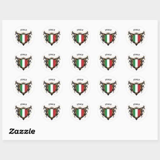 Italy Classic Round Sticker | Zazzle