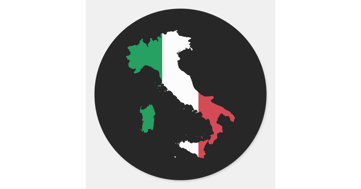 Italy Classic Round Sticker | Zazzle