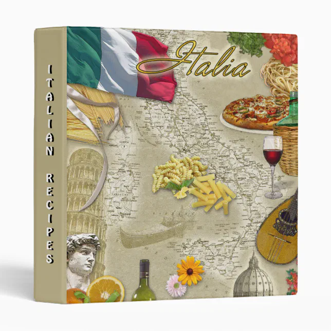 Italy (customizable) binder | Zazzle