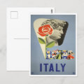 Italy David Statue Vintage Travel Postcard | Zazzle