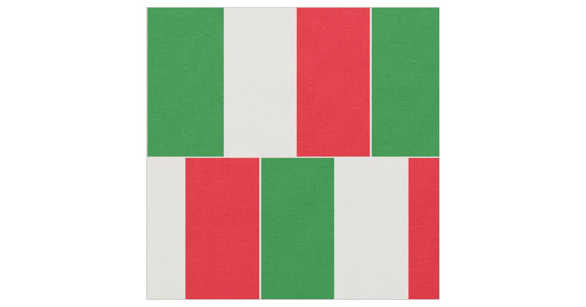 Italy Flag Fabric | Zazzle