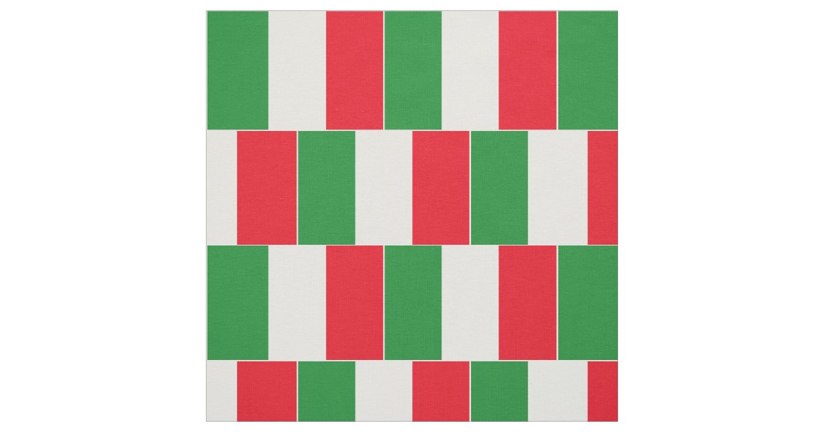 Italy Flag Fabric | Zazzle