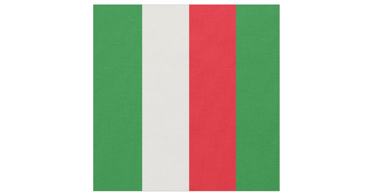 Italy Flag Fabric | Zazzle