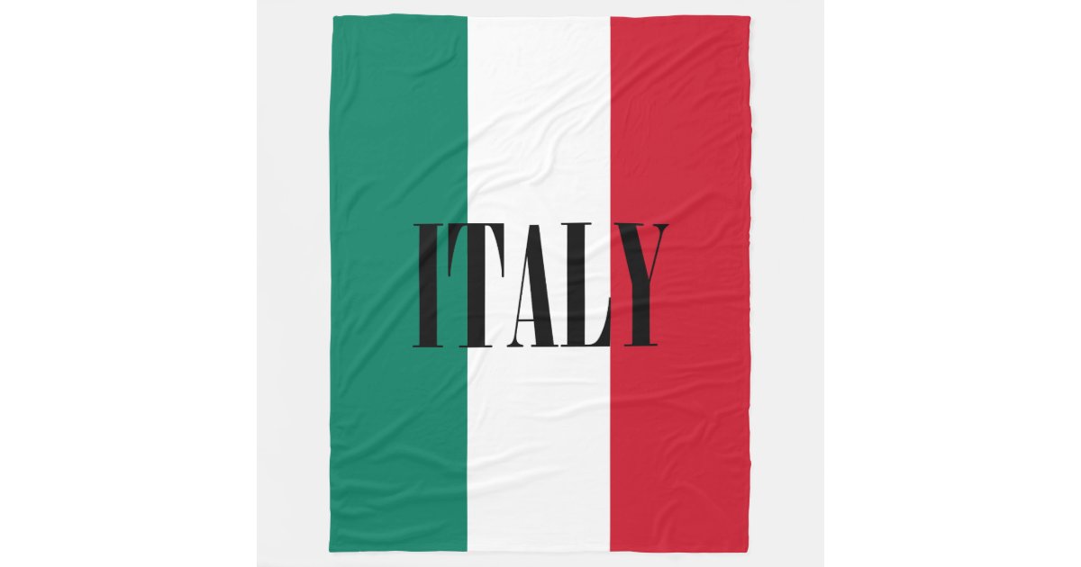 Italy flag Italia Italian Il Tricolore Fleece Blanket | Zazzle