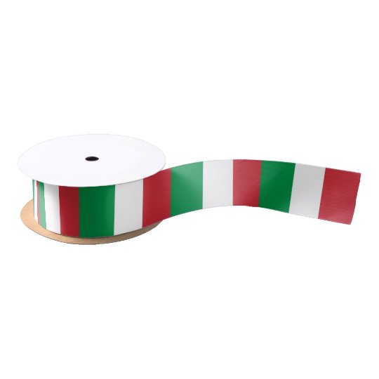 Italy Flag Italian Patriotic Satin Ribbon | Zazzle.com