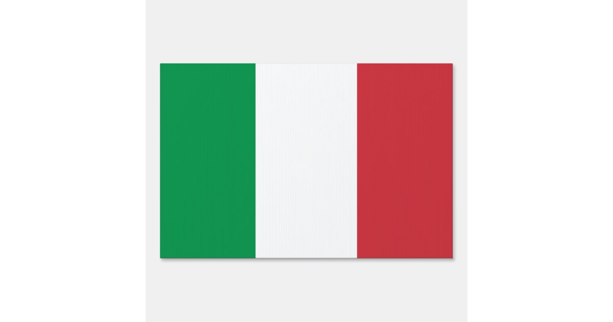 Italy Flag Italian Patriotic Sign | Zazzle