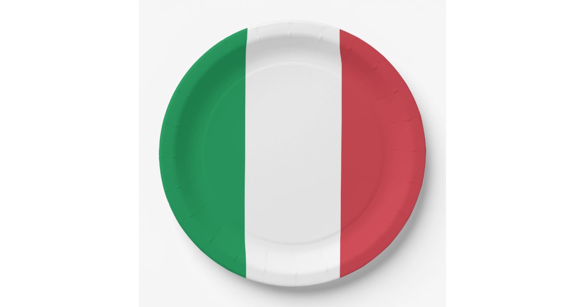 Italy Flag Paper Plates | Zazzle