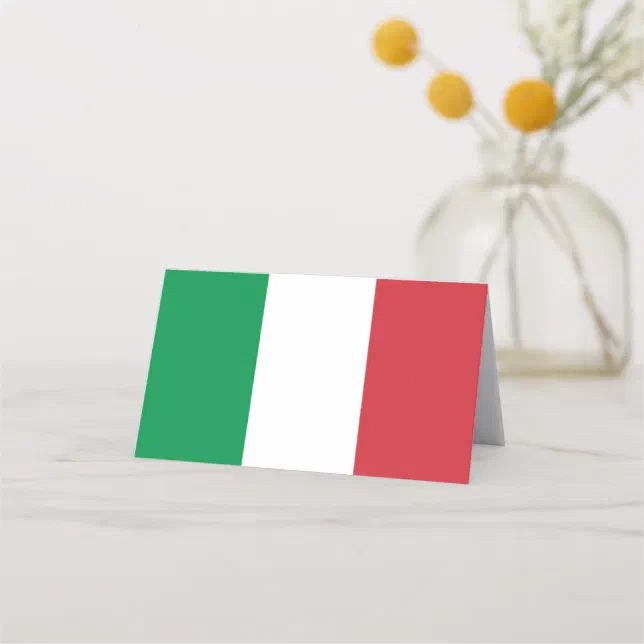 Italy Flag Place Card | Zazzle