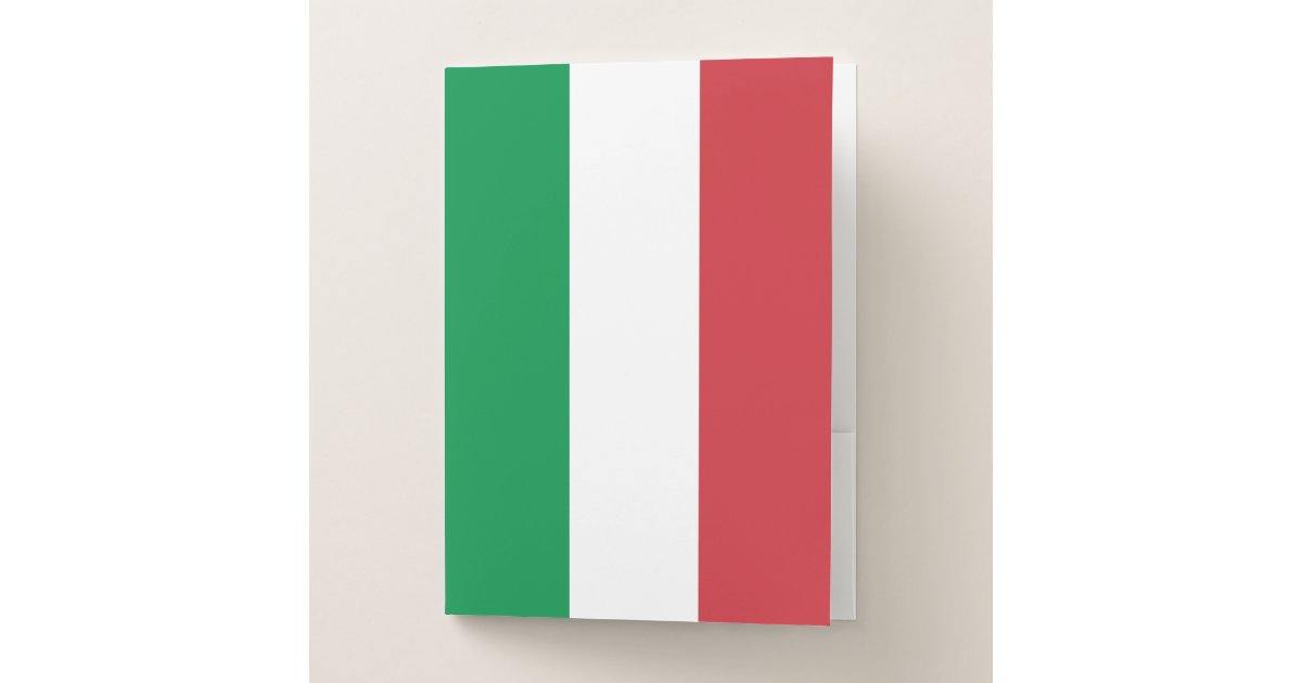 Italy Flag Pocket Folder | Zazzle