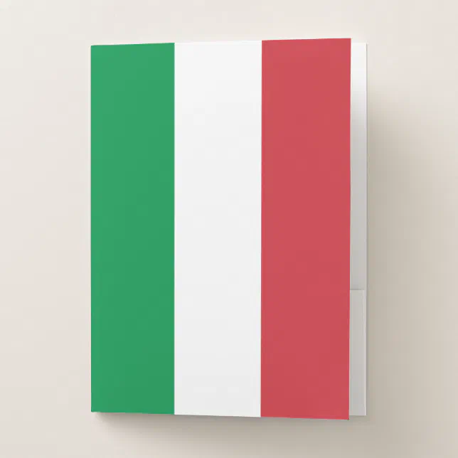 Italy Flag Pocket Folder | Zazzle