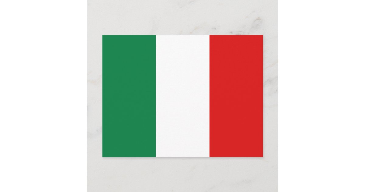 Italy Flag Postcard | Zazzle