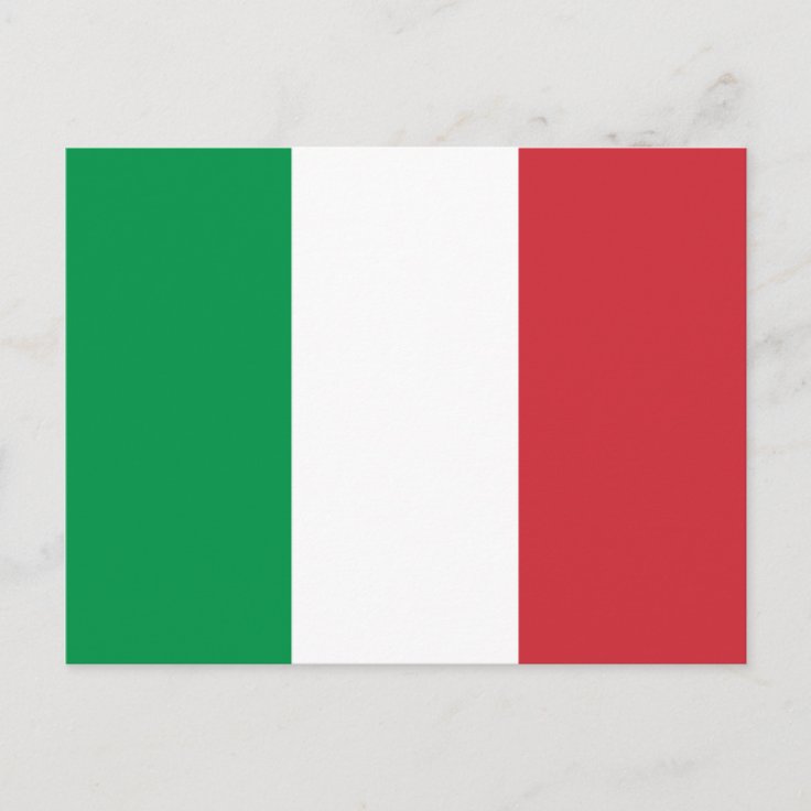 Italy Flag Postcard | Zazzle