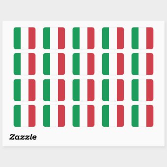 Italy Flag Square Sticker | Zazzle