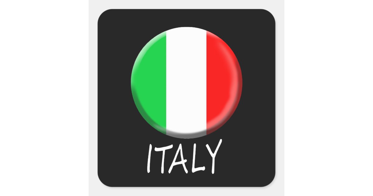 Italy Flag Sticker | Zazzle