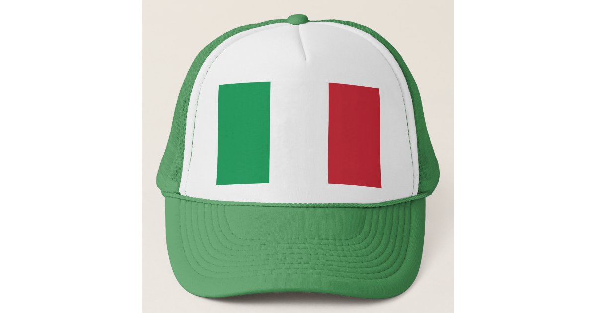 Italy Flag Trucker Hat | Zazzle