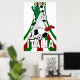 Italy italia, calico football soccer posters | Zazzle