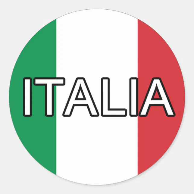 Italy Italia Euro Sticker | Zazzle