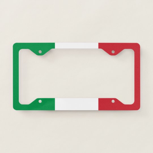Italy Italian Flag License Plate Frame | Zazzle.com