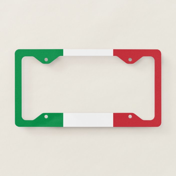 Italy Italian Flag License Plate Frame | Zazzle.com
