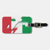 Italy Italian Flag Luggage Tag with Leather Strap | Zazzle